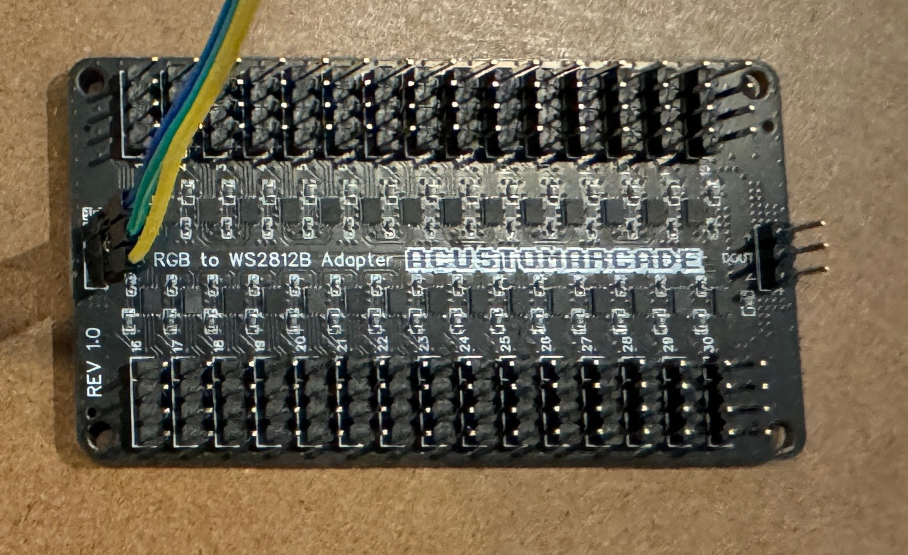 WS2812B RGB Adapter – 30 RGB – ACustomArcade